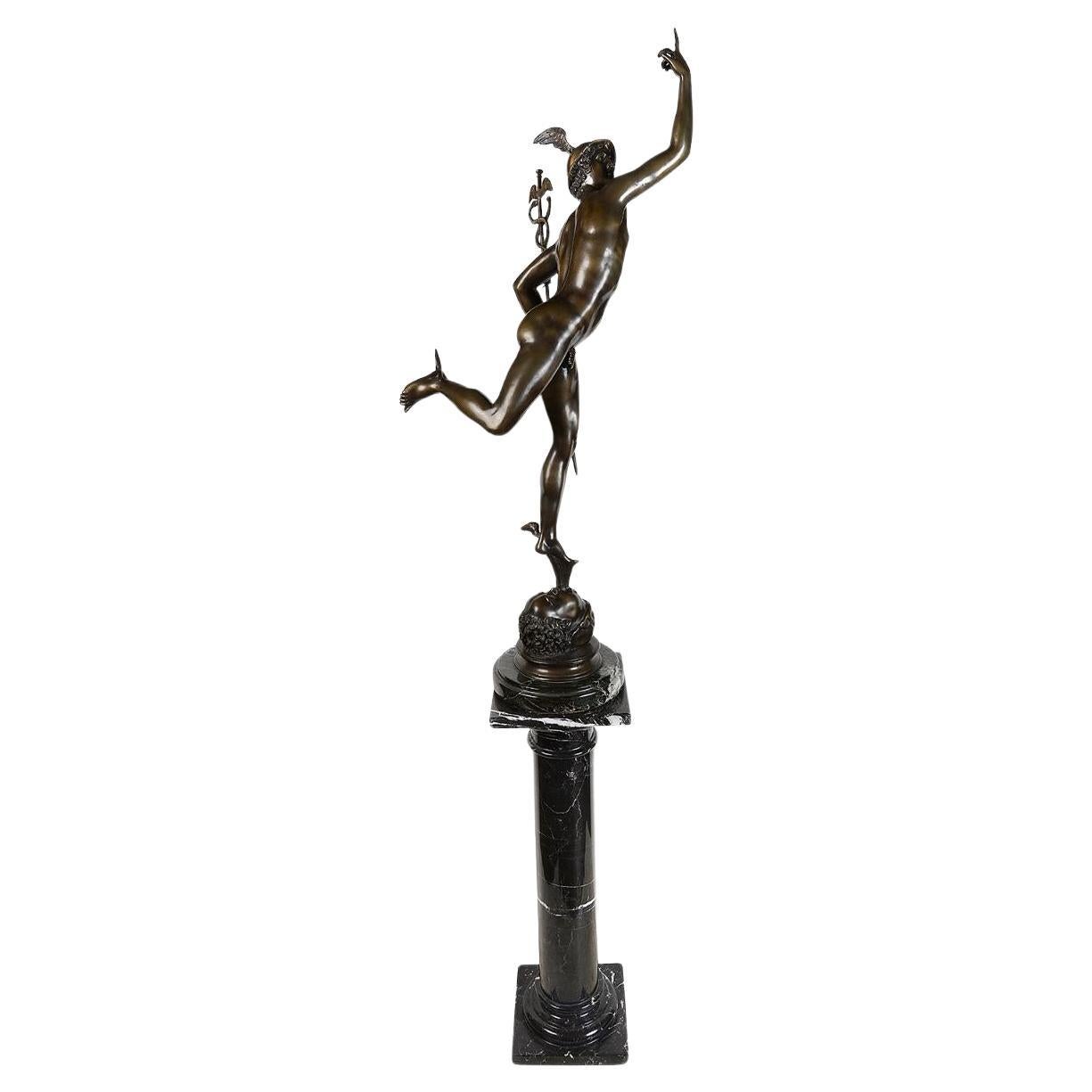 Bronze statue of Mercury, after Giambologna, 19th Century For Sale at ...