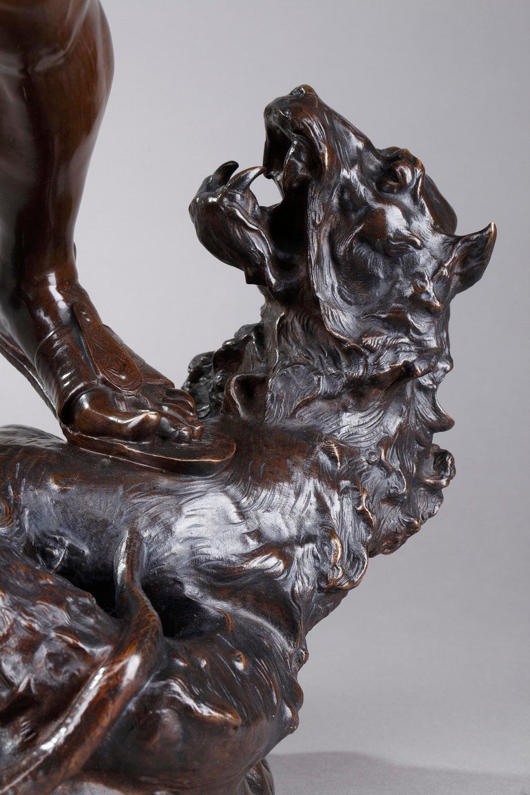 Bronze Statue Orpheus and Cerberus by Edme Antony Paul Noël For Sale at ...