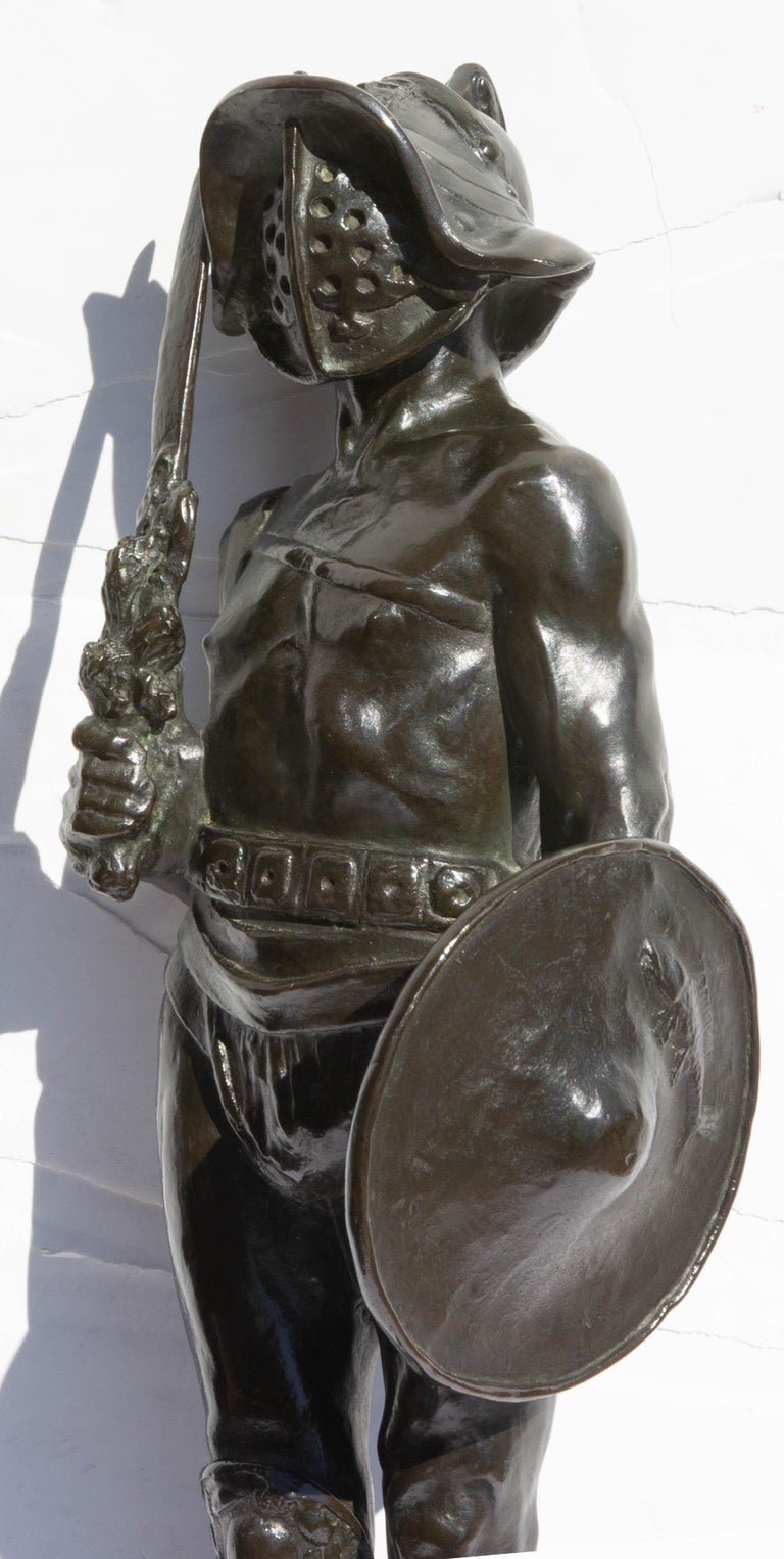 Bronze Statue The Gladiator after Jean-Leon Gerome at 1stDibs