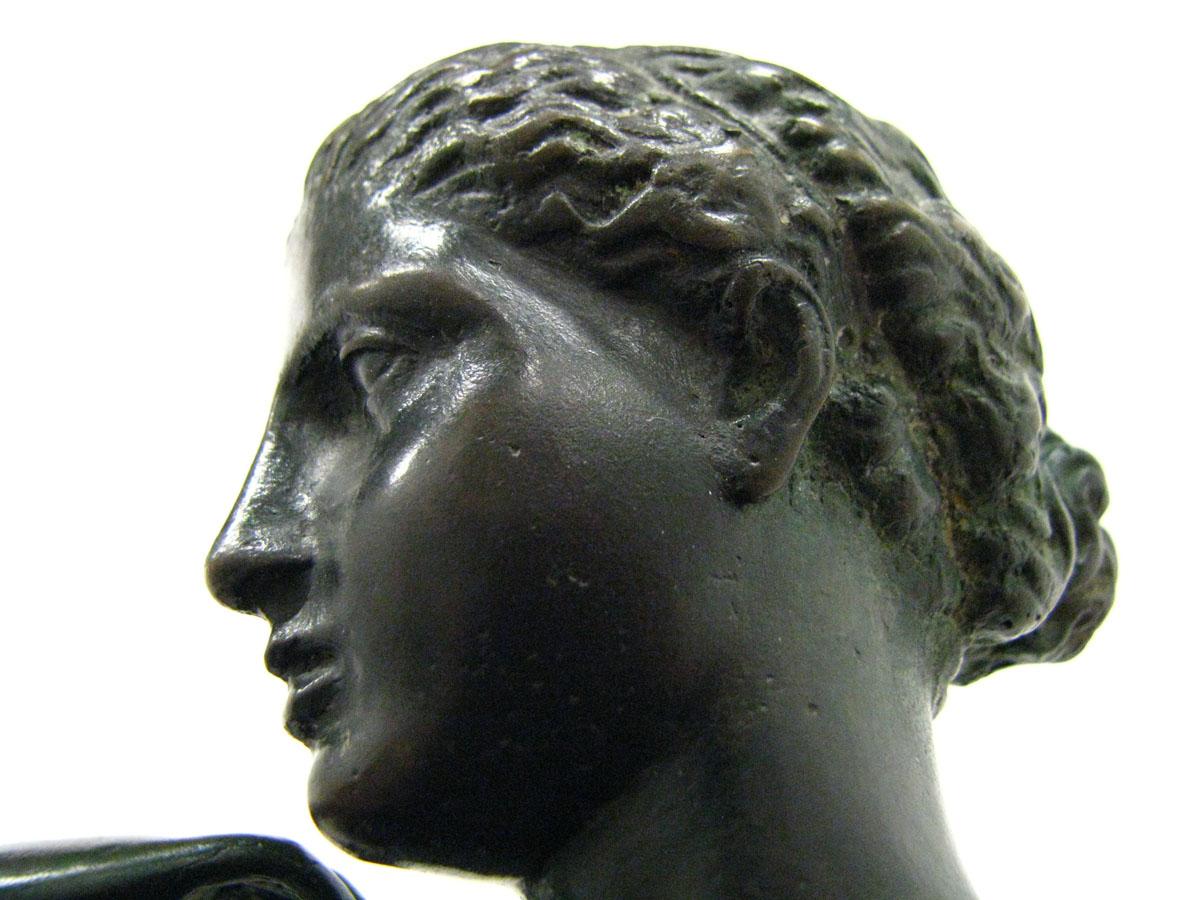 Bronze Statue Woman in Antique Clothes, 20th Century For Sale at ...