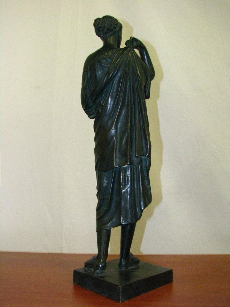 Bronze Statue Woman in Antique Clothes, 20th Century For Sale at ...