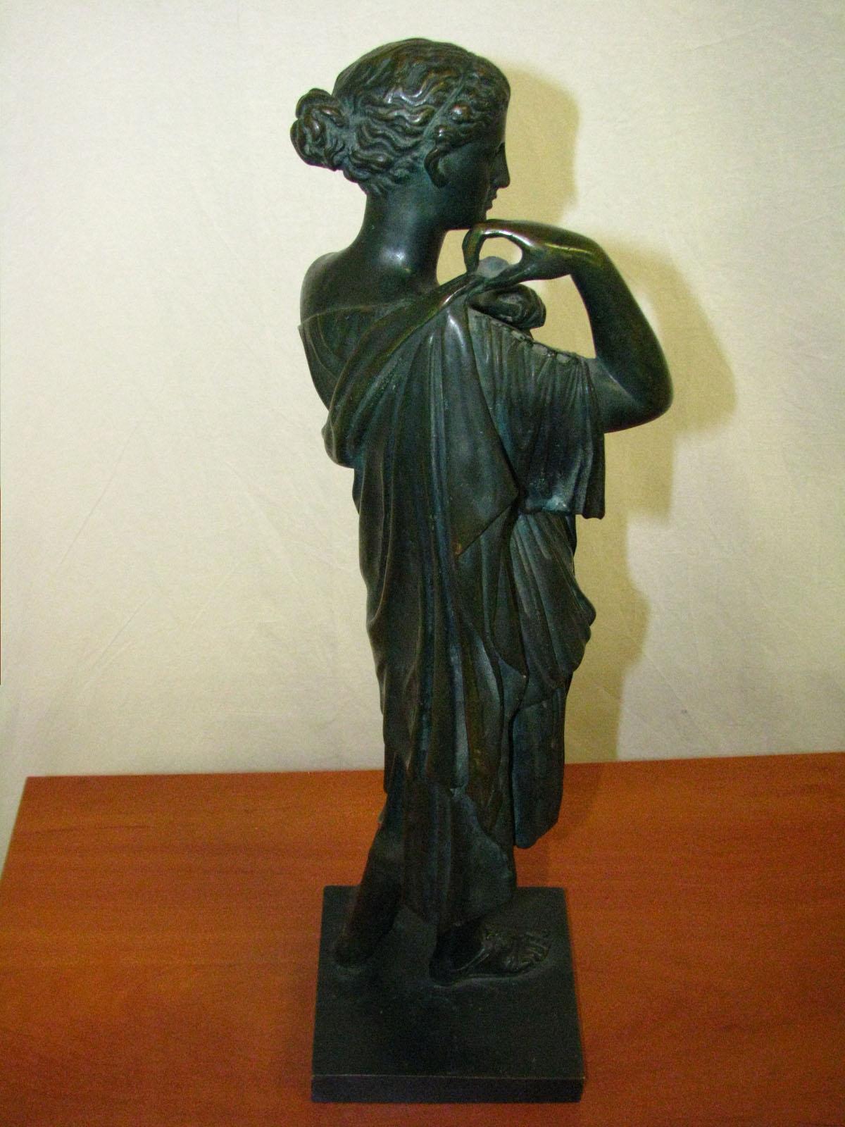 Bronze Statue Woman in Antique Clothes, 20th Century For Sale at ...