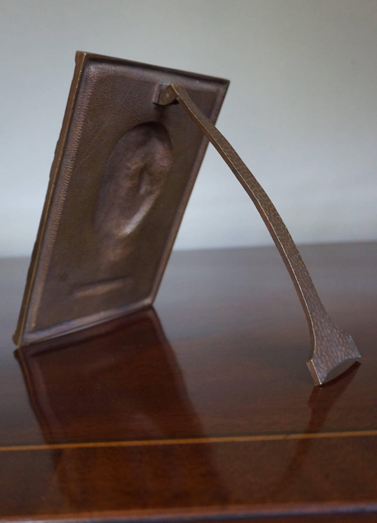 Bronze Table or Desk Plaque with Young Winston Churchill Sculpture in ...