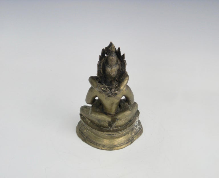 Bronze Tibetan Yab-Yum Statue For Sale at 1stDibs