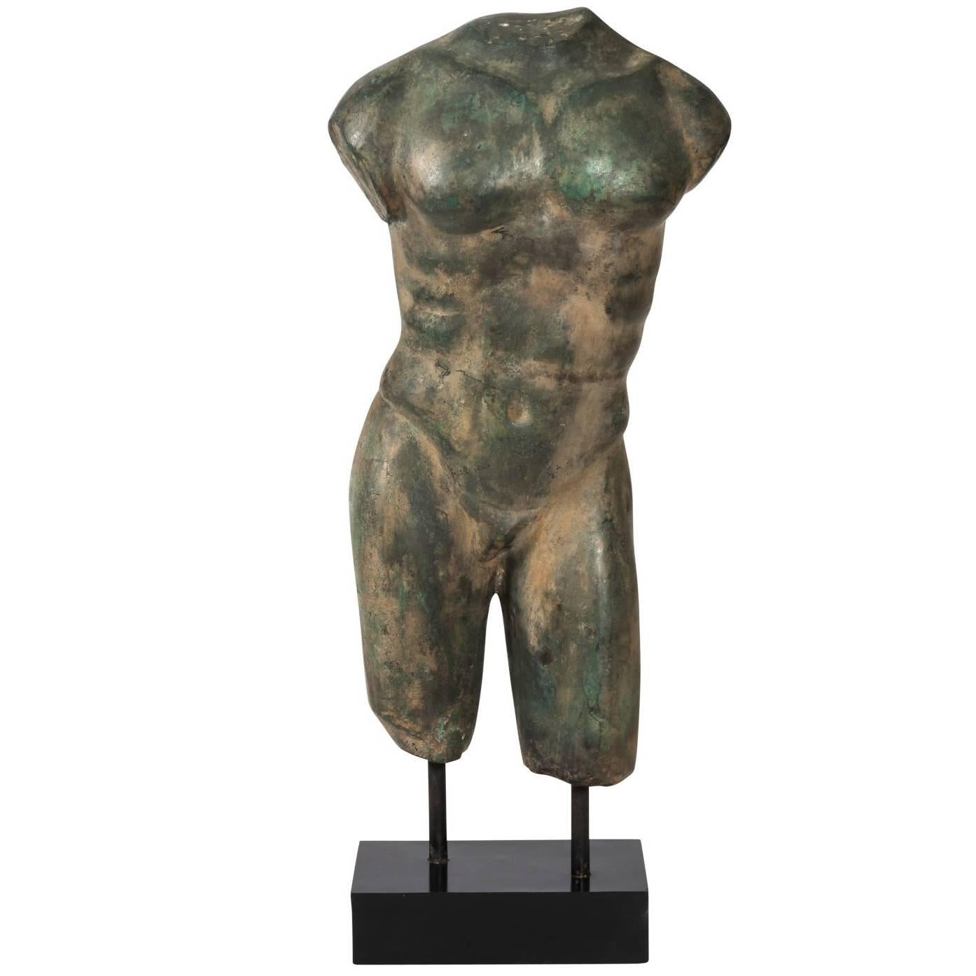 Bronze Torso of Greek Athlete For Sale at 1stDibs