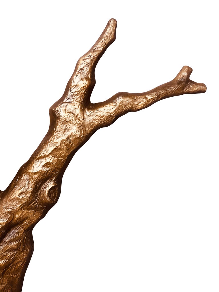 Brutalist Bronze Tree Mid Century Wall Sculpture For Sale at 1stDibs