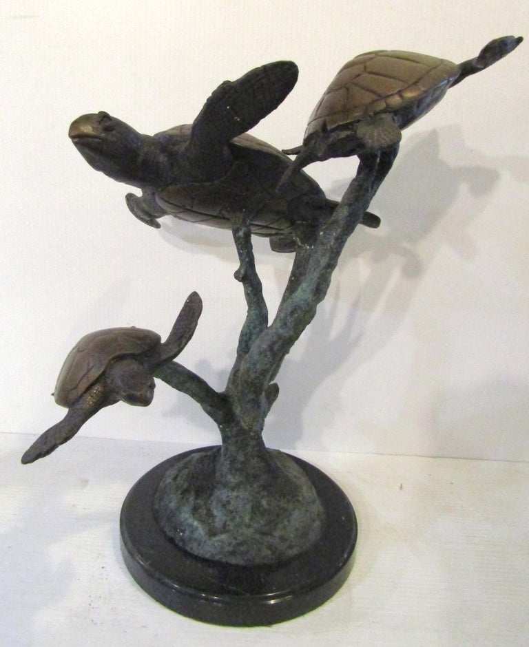 Bronze Turtle Sculpture at 1stDibs