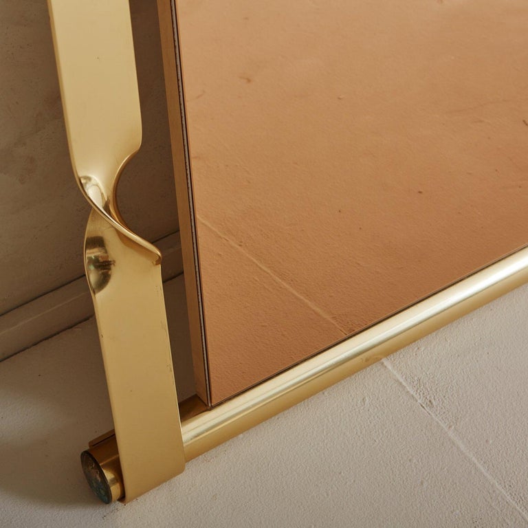 Bronze Twist Frame Mirror Attributed to Luciano Frigerio, Italy 1960s ...