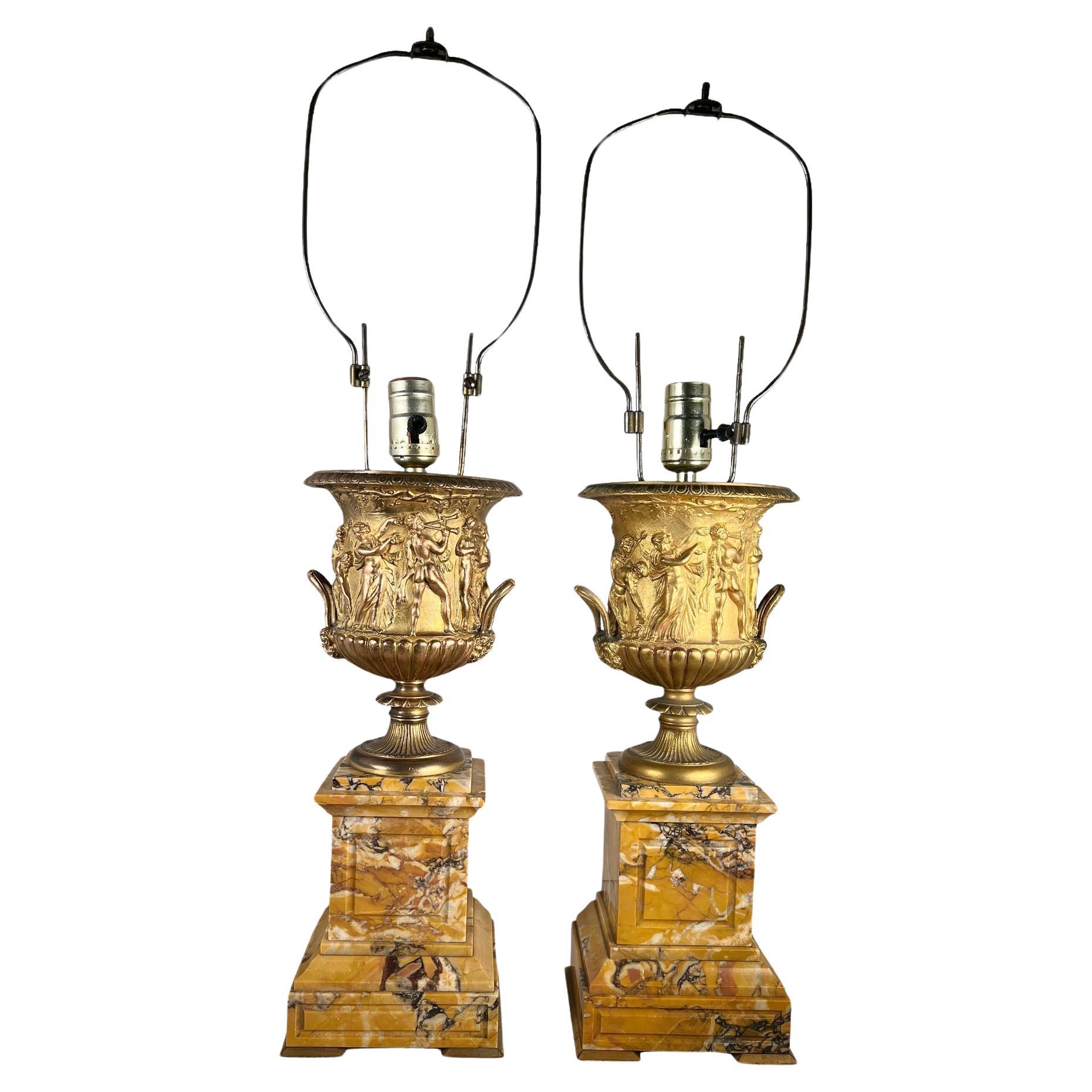 Pair, 1950\'s Whimsical Chalk Figures as Table Lamps For Sale at ...