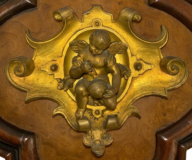 Bronze Wood Plaque of a Winged Cherub at 1stDibs