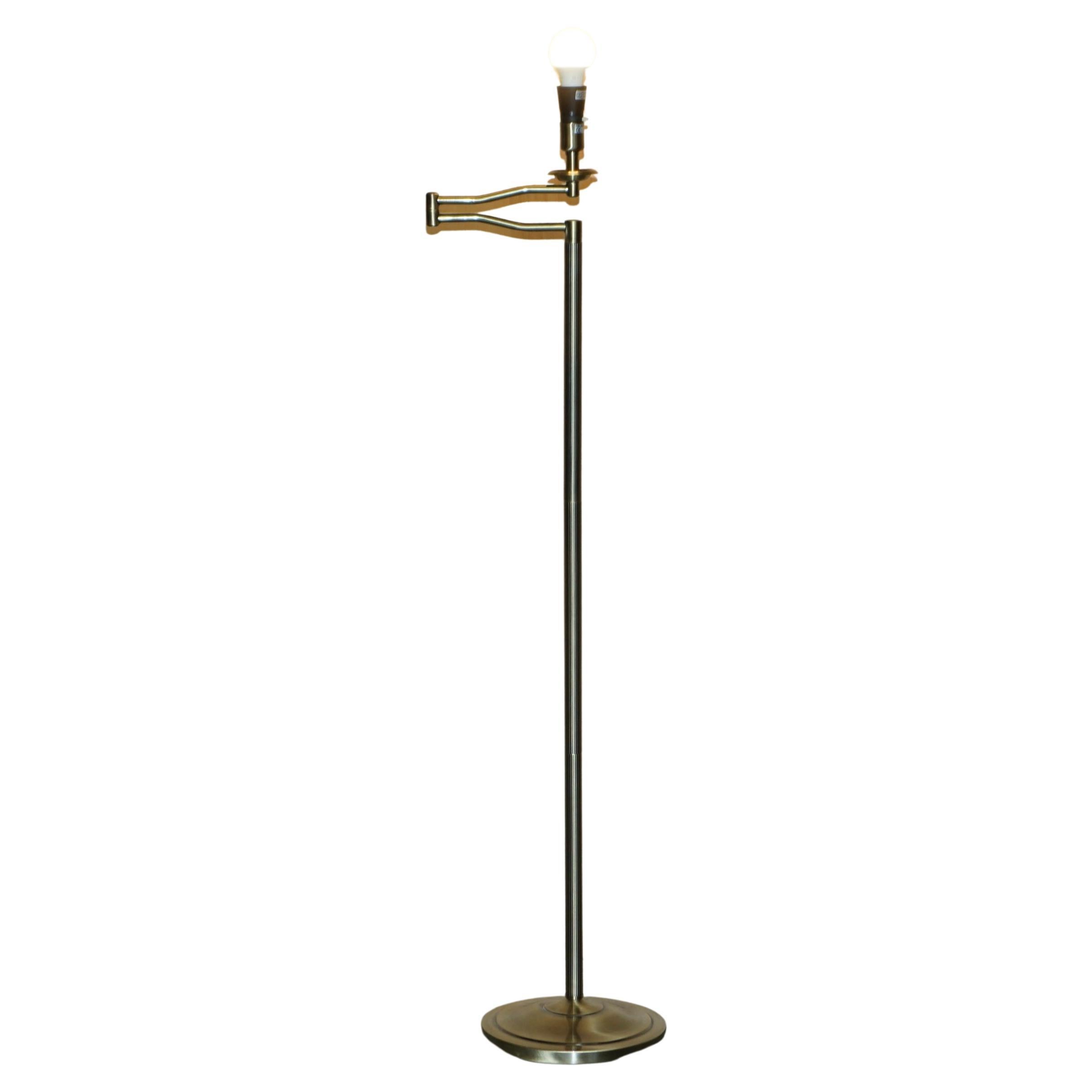 Articulated Floor Lamp in Brass, 1940 For Sale at 1stDibs
