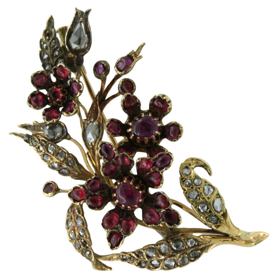 Vintage silver rhinestone massive designer brooch For Sale at 1stDibs
