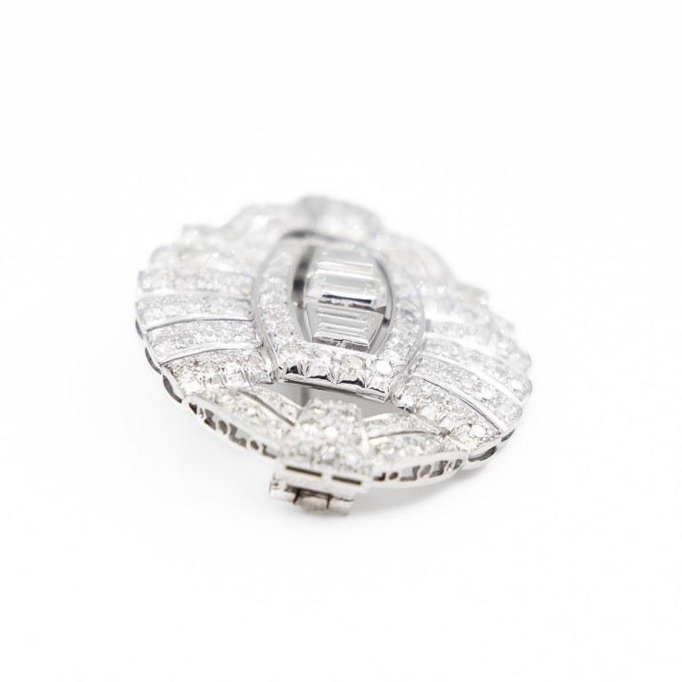 Brooch White GoldDiamond For Sale at 1stDibs