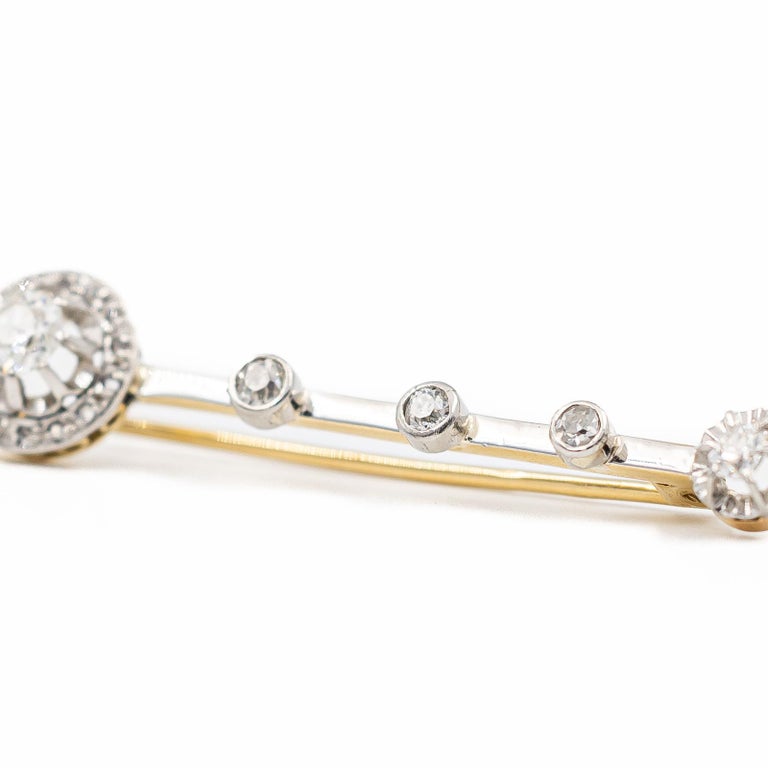 Brooch White Gold Diamond For Sale at 1stDibs