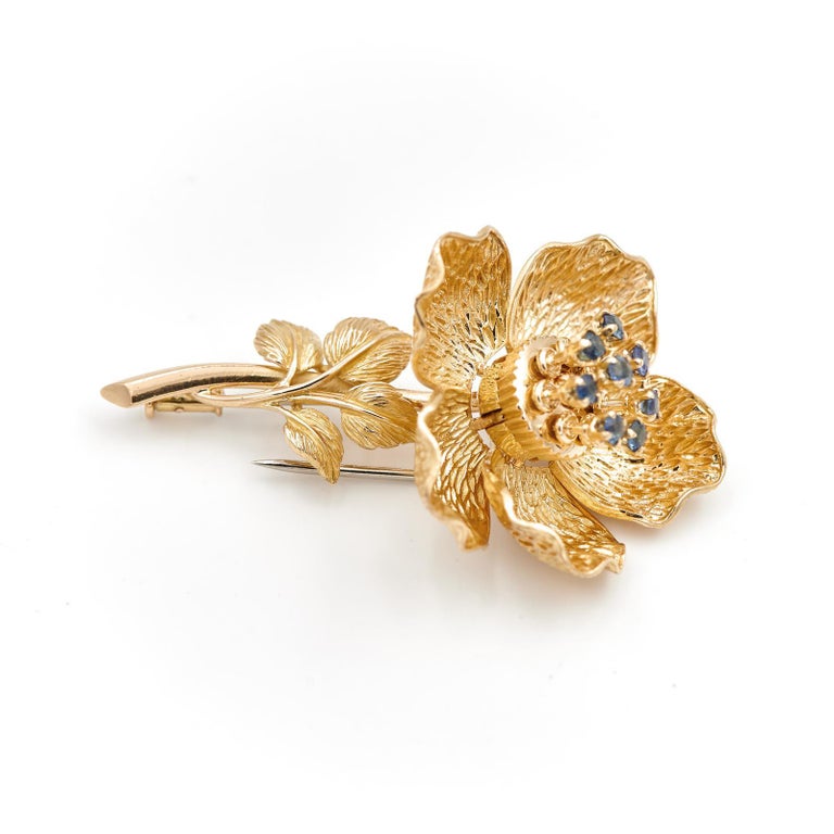 Brooch Yellow Gold For Sale at 1stDibs
