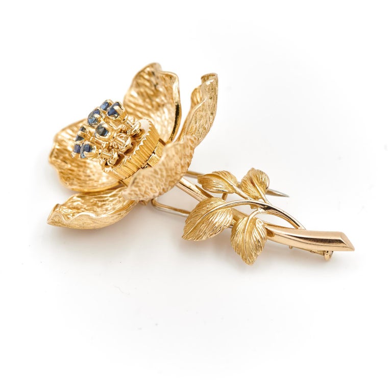 Brooch Yellow Gold For Sale at 1stDibs