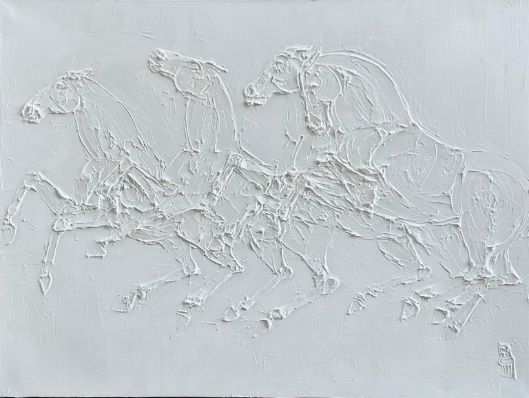 Brooke Major - Fresco [white on white] For Sale at 1stDibs