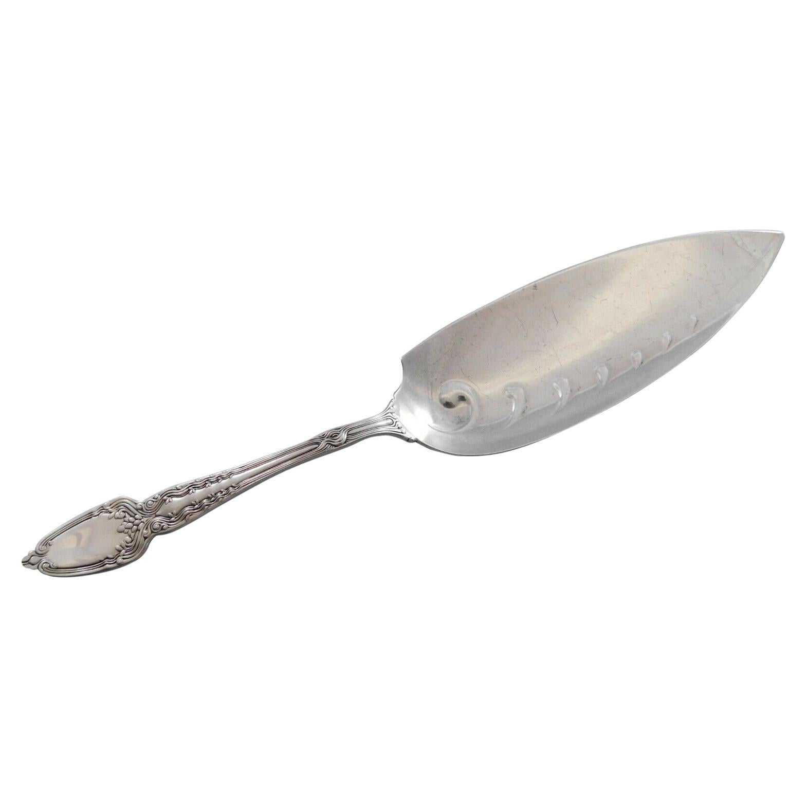 Antique Art Nouveau Sterling Silver Fish Server with Gold Wash Blade ...