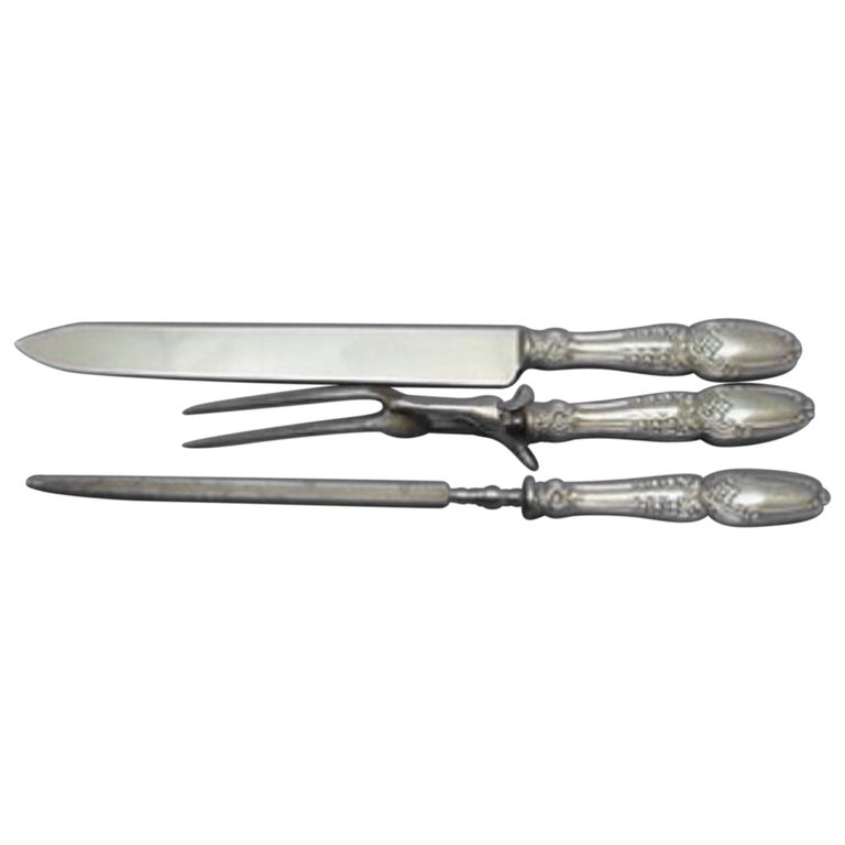 Broom Corn by Tiffany and Co. Sterling Silver Roast Carving Set 3pc For ...