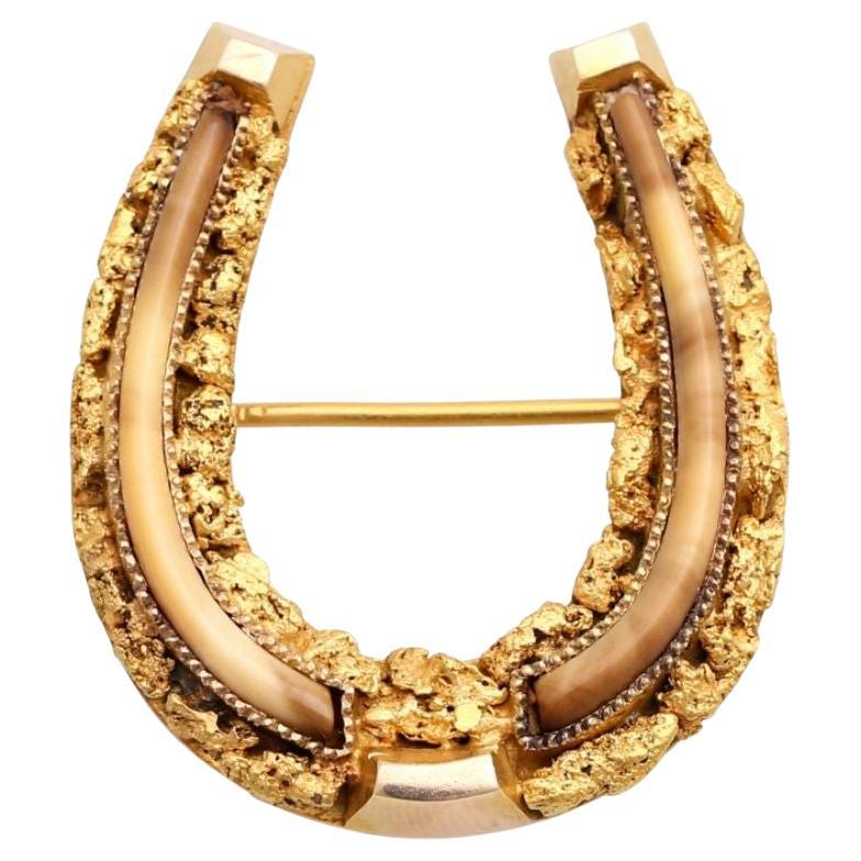 Brosche with Horseshoes For Sale at 1stDibs