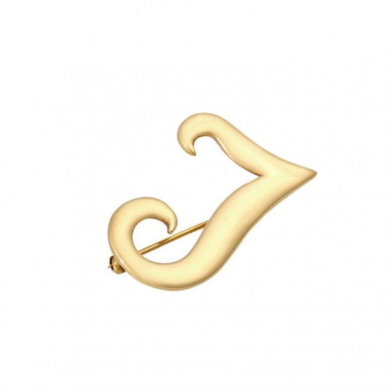 Brosche "J" Manual Work For Sale at 1stDibs