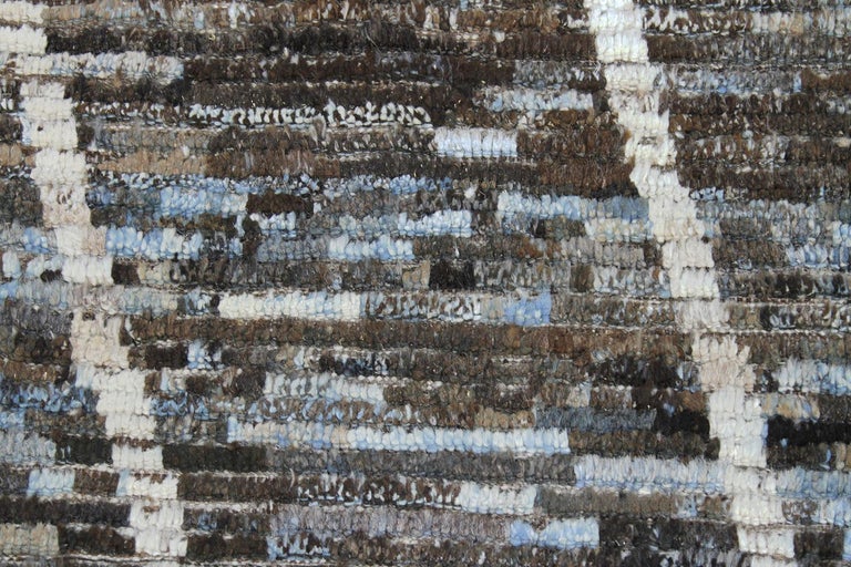 Nazmiyal Collection Grey Modern Moroccan Style Rug. 9 ft 4 in x 11 ft 2 ...