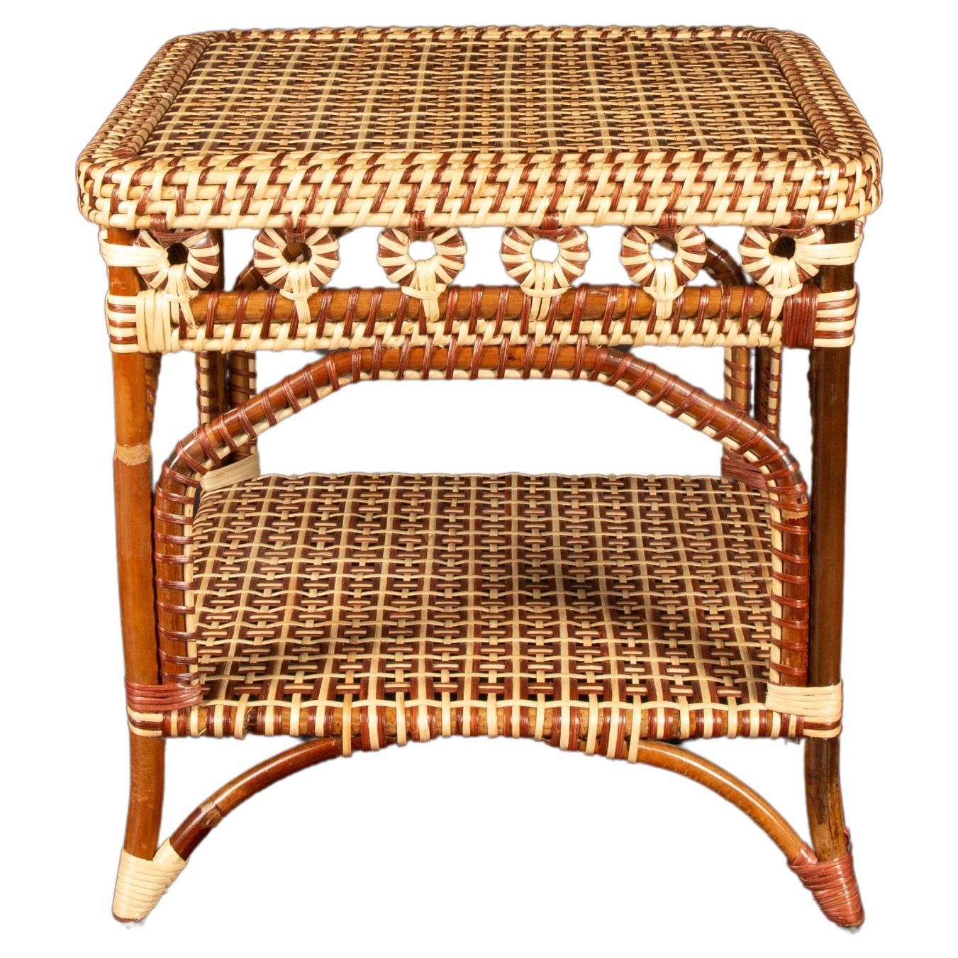 Green Peacock Rattan Side Chair For Sale at 1stDibs