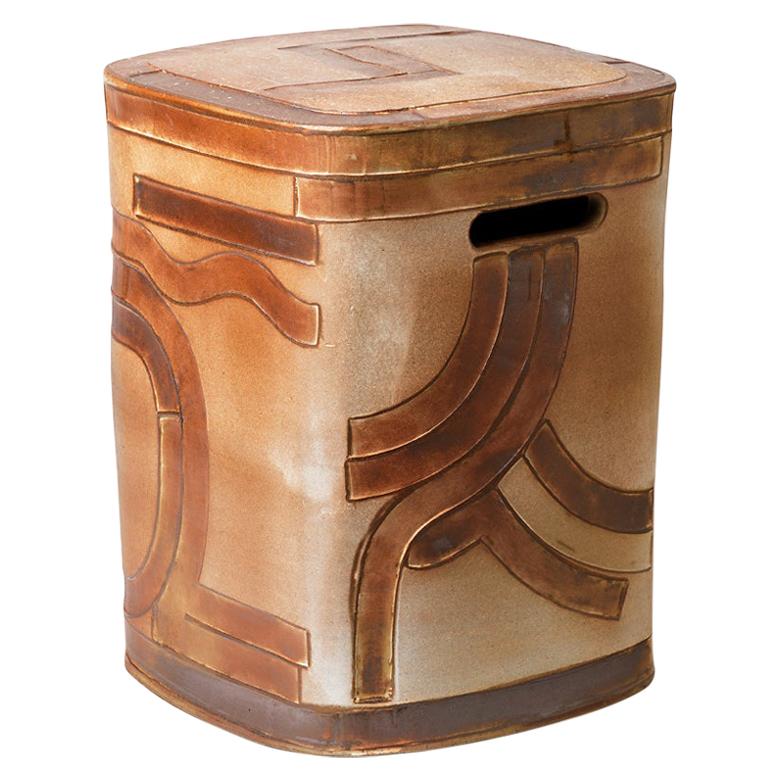 Black Stoneware Ceramic Stool by Roz Herrin La Borne Design Table 5/11 ...