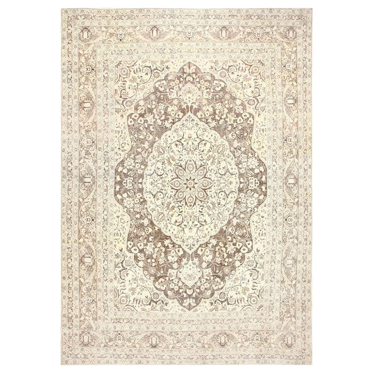 Rare Large 18th Century Antique Kurdish Shrub Design Rug. Size: 12' 8 ...