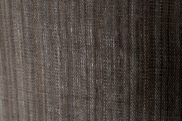 Brown Bark Vintage Hmong Striped Textiles Down Filled Pillow For Sale ...