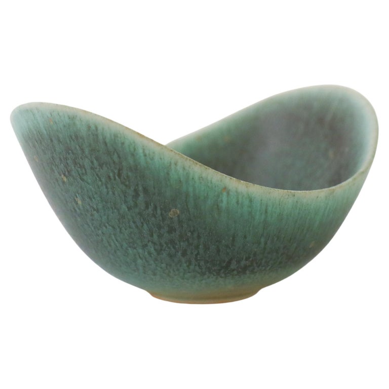 Brown Bowl, Gunnar Nylund, Rörstrand, Acorn shaped, Mid-Century Vintage ...