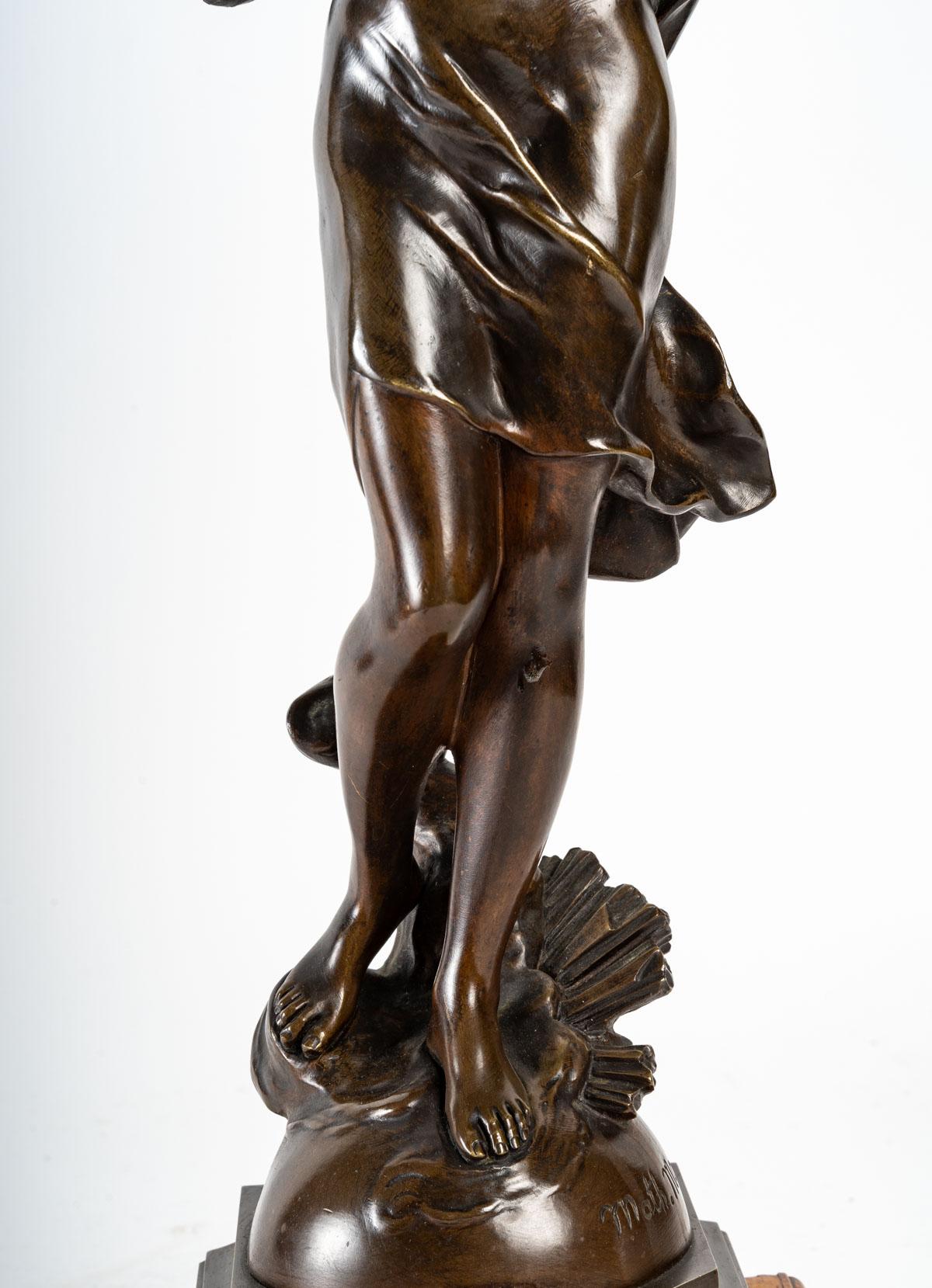 Brown Bronze Sculpture "The Dew" at 1stDibs
