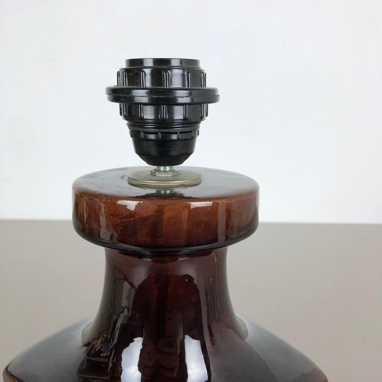 Brown Ceramic Studio Pottery Table Light Cari Zalloni for Steuler ...