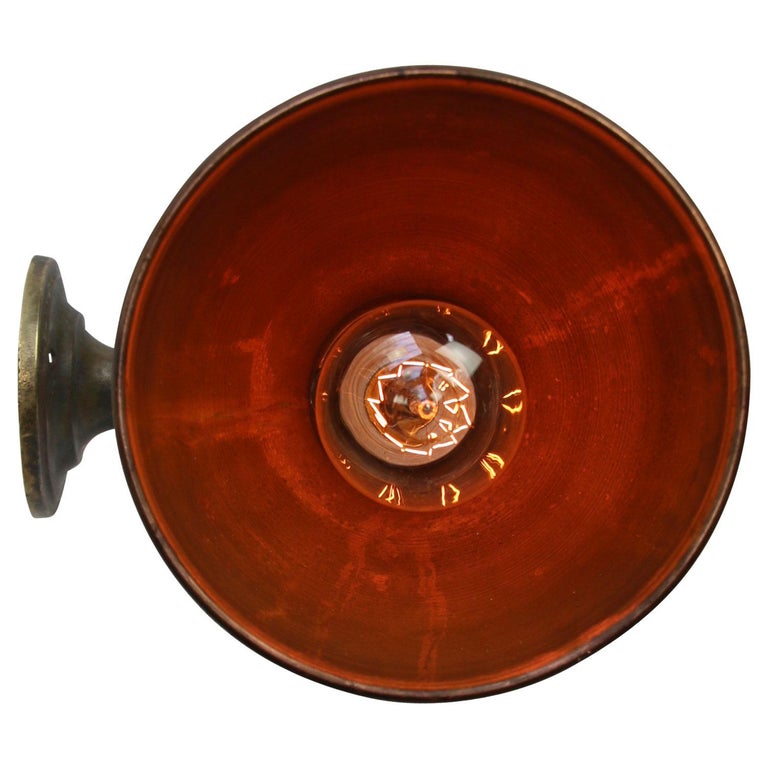 Brown Copper Vintage Industrial Cast Iron Scone Wall Lights at 1stDibs ...