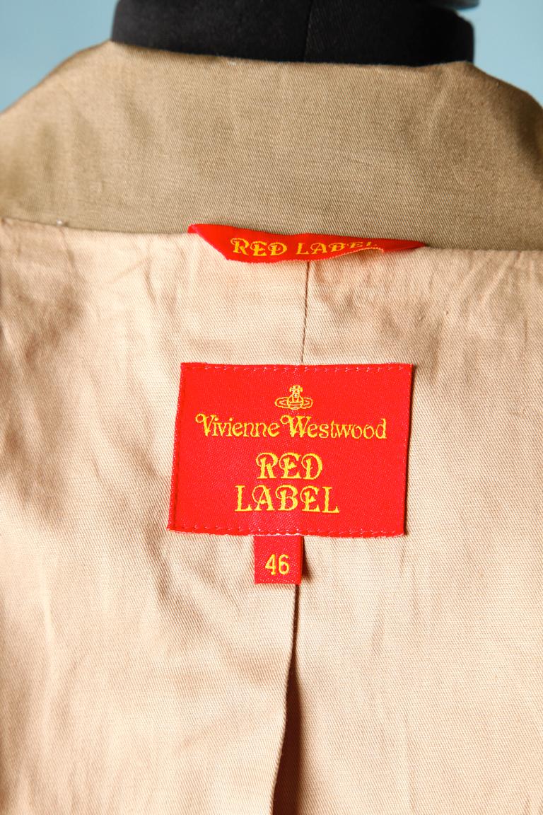 Brown cotton jacket with "hart" collar Red Label by Vivienne Westwood ...
