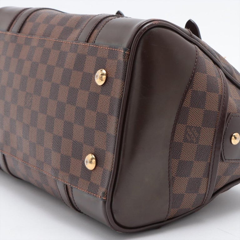 Brown Damier Ebene coated canvas Louis Vuitton Berkeley bag with dark ...