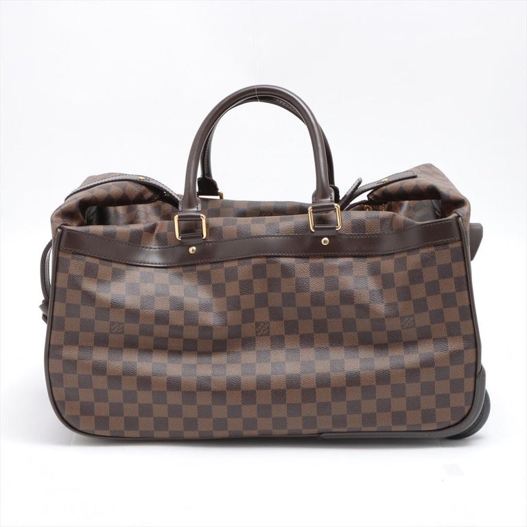 Brown Damier Ebene coated canvas Louis Vuitton Eole 50 with gold-tone ...