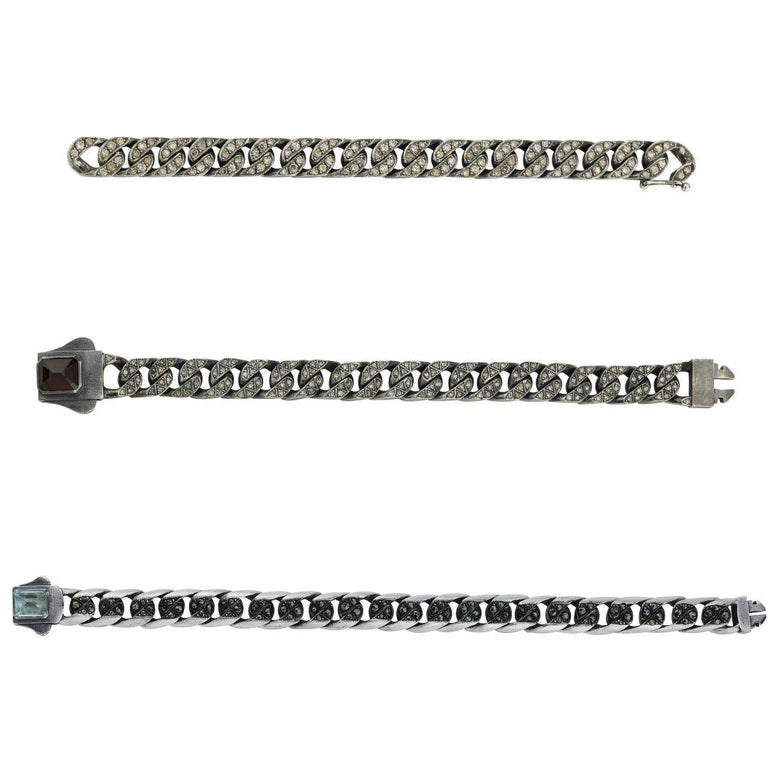 Brown Diamond Chain Bracelet For Sale at 1stDibs