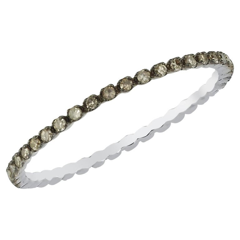 Brown Diamond Full Round Ring For Sale at 1stDibs