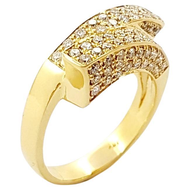 Amethyst, Citrine and Brown Diamond Ring set in 18K Gold Settings For ...
