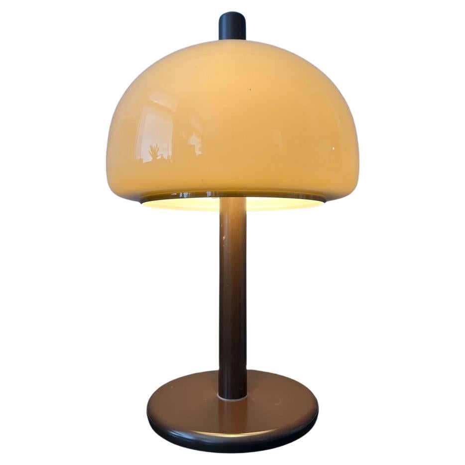 Brown Dijkstra Plexiglass Mushroom Table Lamp, 1970s For Sale at 1stDibs