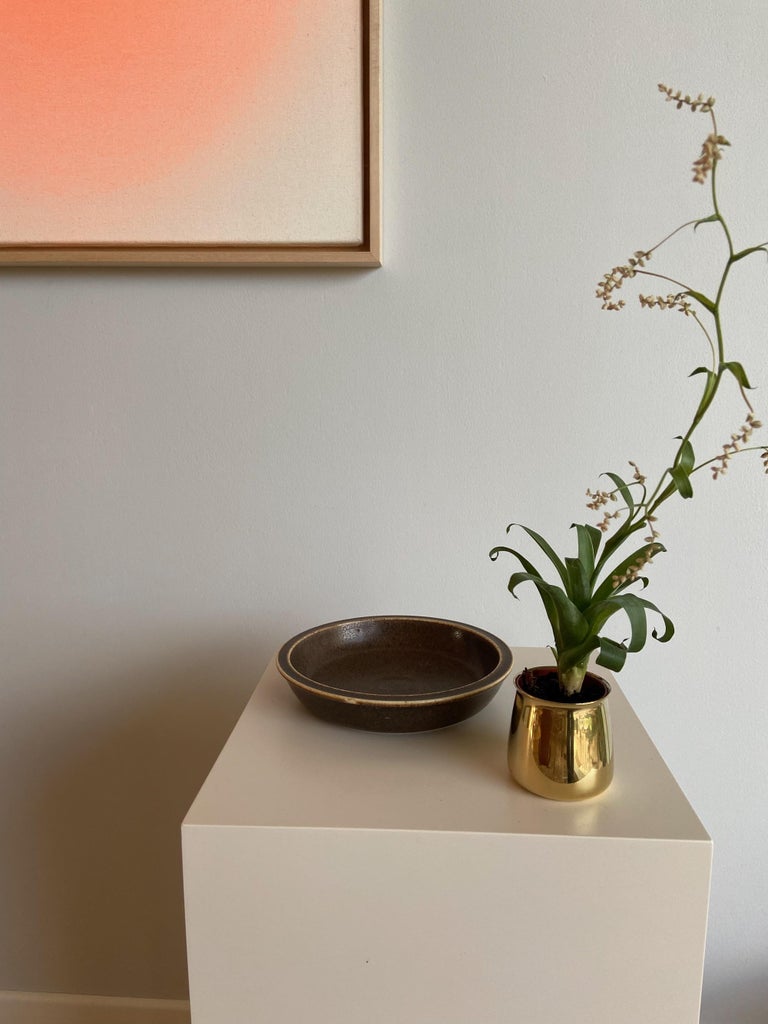 Brown Glaze Model No. 66 Saxbo Ceramic Bowl For Sale at 1stDibs