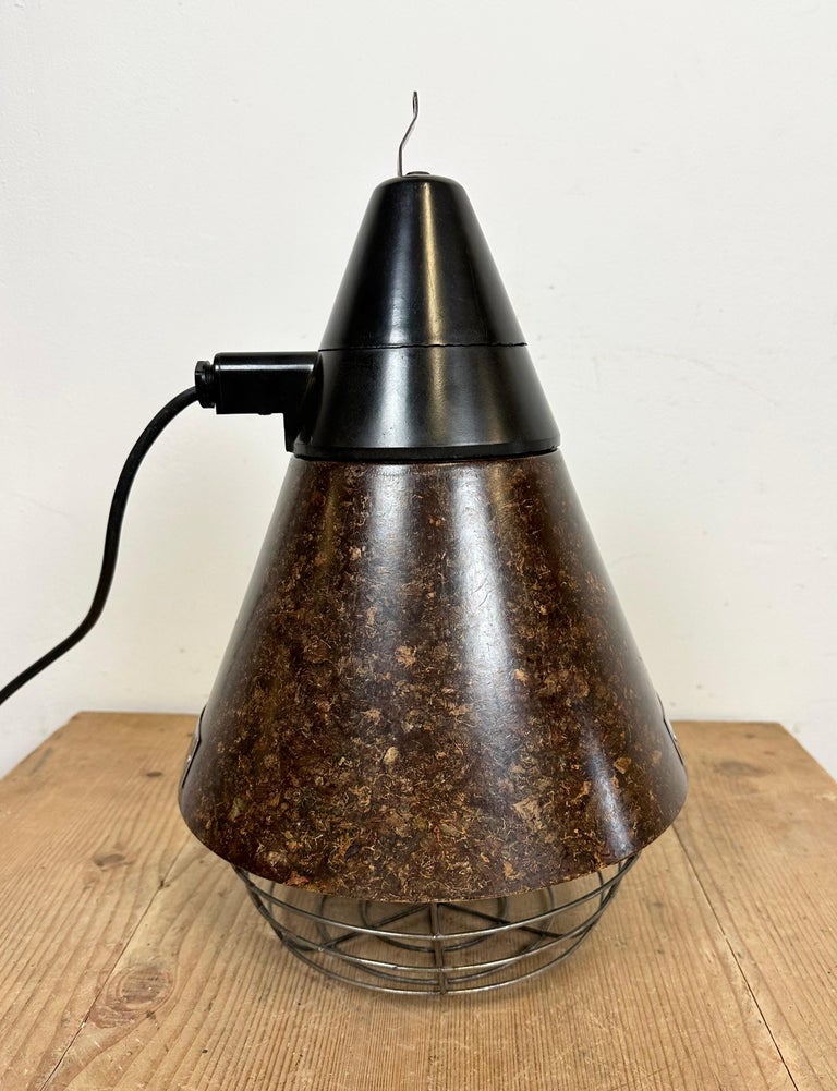 Brown Industrial Bakelite Pendant Light from VEB Narva, 1960s For Sale ...