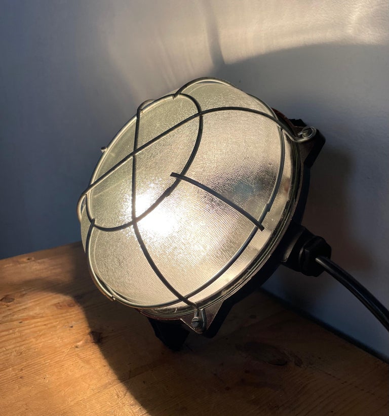 Brown Industrial Bakelite Wall or Ceiling Light, 1970s For Sale at 1stDibs