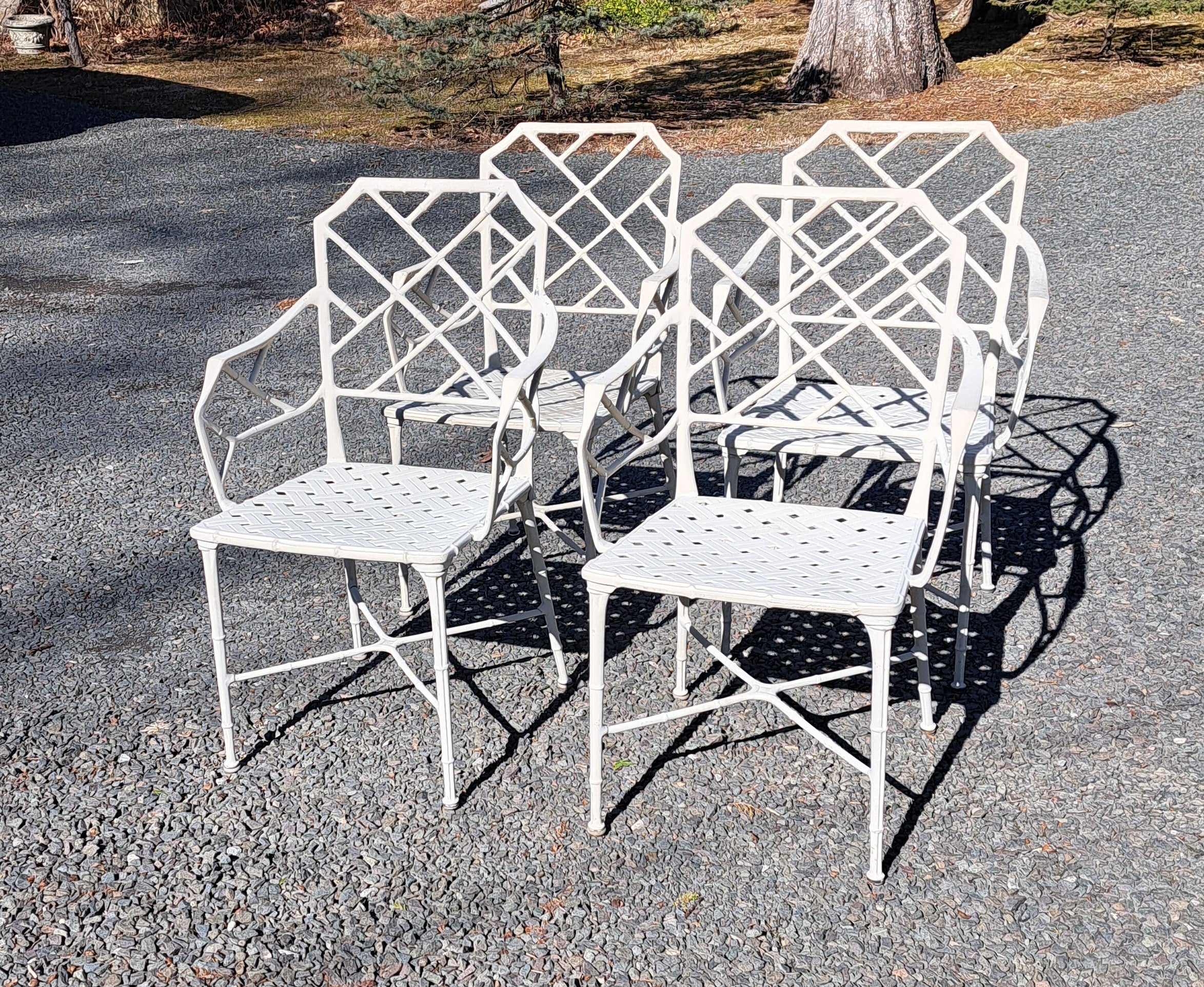 Brown Jordan Faux Bamboo Calcutta Garden Dining Set For Sale at 1stDibs | jordan 4 bamboo ...