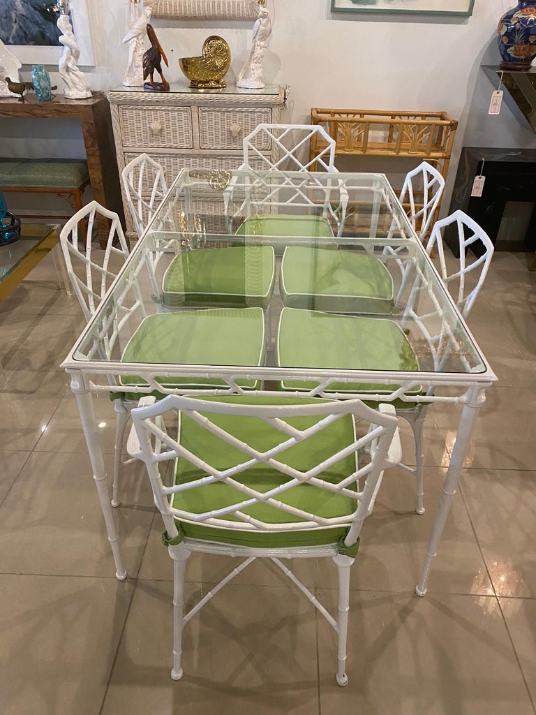 Brown Jordan Calcutta Dining Table and Chairs Patio Set New Upholstery ...