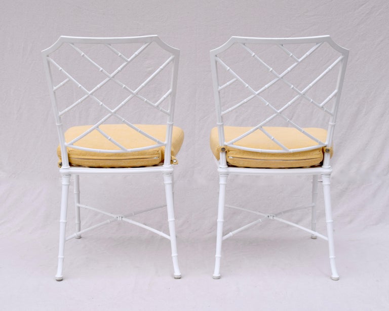 Brown Jordan Calcutta Faux Bamboo Dining Table and Six Chairs For Sale ...