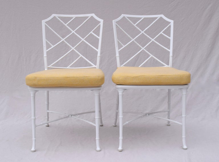 Brown Jordan Calcutta Faux Bamboo Dining Table and Six Chairs For Sale ...