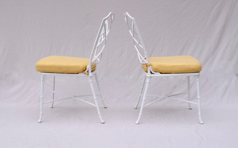 Brown Jordan Calcutta Faux Bamboo Dining Table and Six Chairs For Sale ...