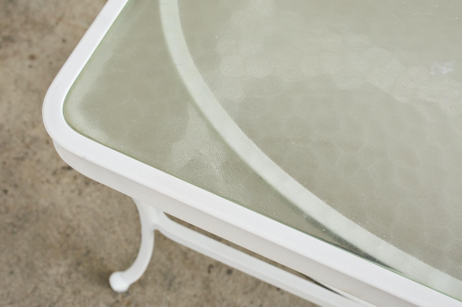 Brown Jordan Neoclassical Patio Outdoor Coffee Table For Sale at 1stDibs